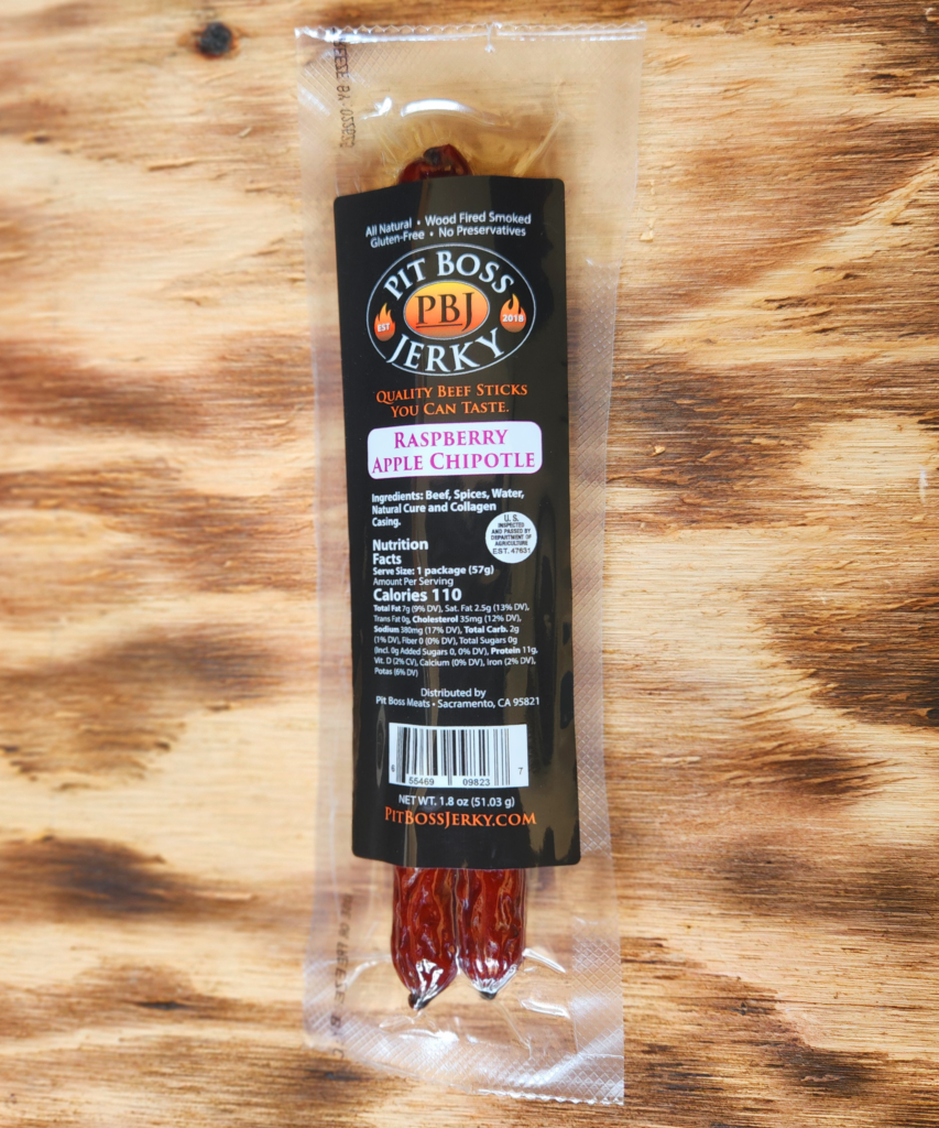 Raspberry Apple Chipotle Beef Sticks - Pit Boss Jerky